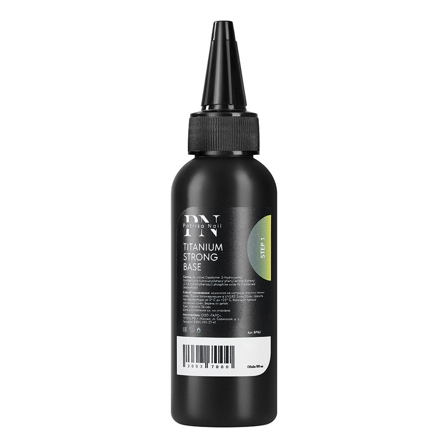 Patrisa Nail, База Titanium Strong, 100 мл