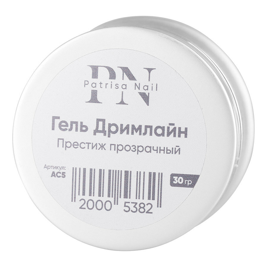 Patrisa Nail, Гель «Дримлайн Престиж», прозрачный, 30 г