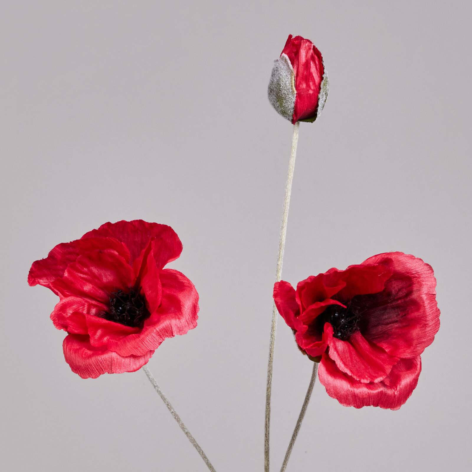 Цветок искусственный мак высота=50см. KSG-287-573