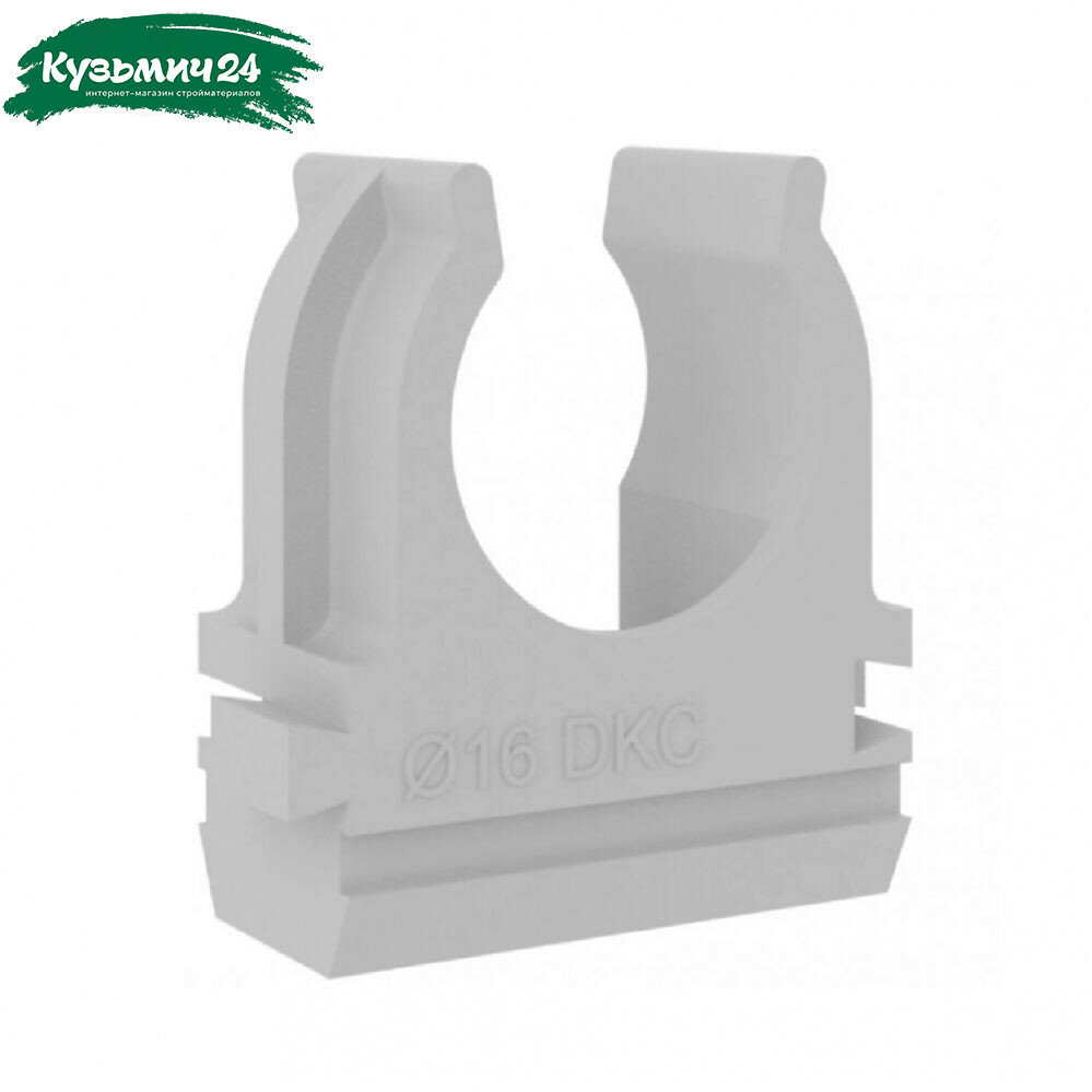 Держатель для труб DKC 09211, с защелкой, клипса для монтажного пистолета, диаметр 16 мм