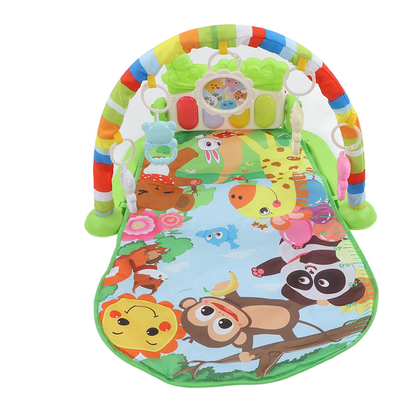 Baby Kick Play Piano Мягкая кожа Обучающий съемный детский спортивный коврик с музыкой для малышей, играющих на ползании