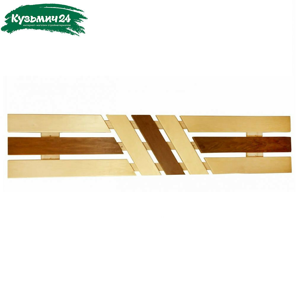 Подспинник № 2, Липа, сорт А, комбинированный, для бани или сауны, 26х330х2000 мм, дерево, 1 шт