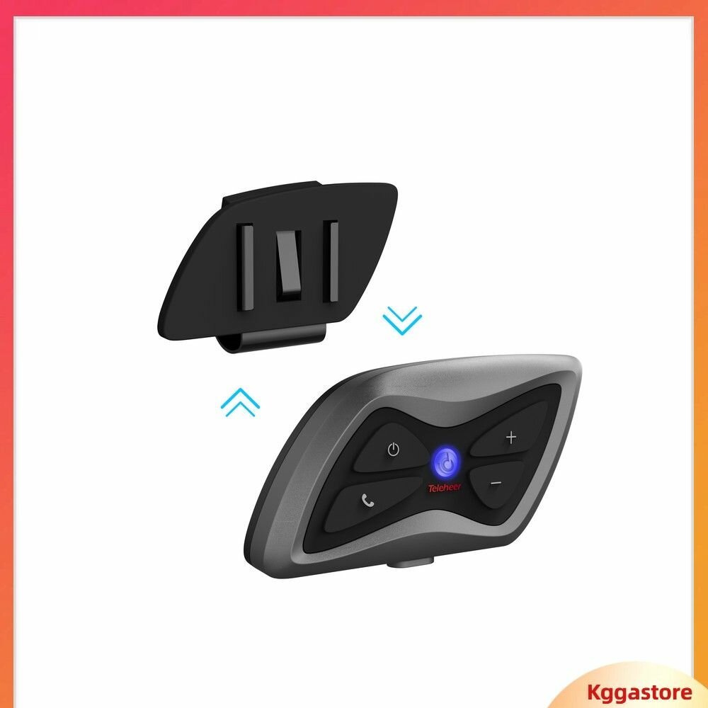 Мотошлем-гарнитура Teleheer T6 Plus, водонепроницаемая, поддержка связи для нескольких человек