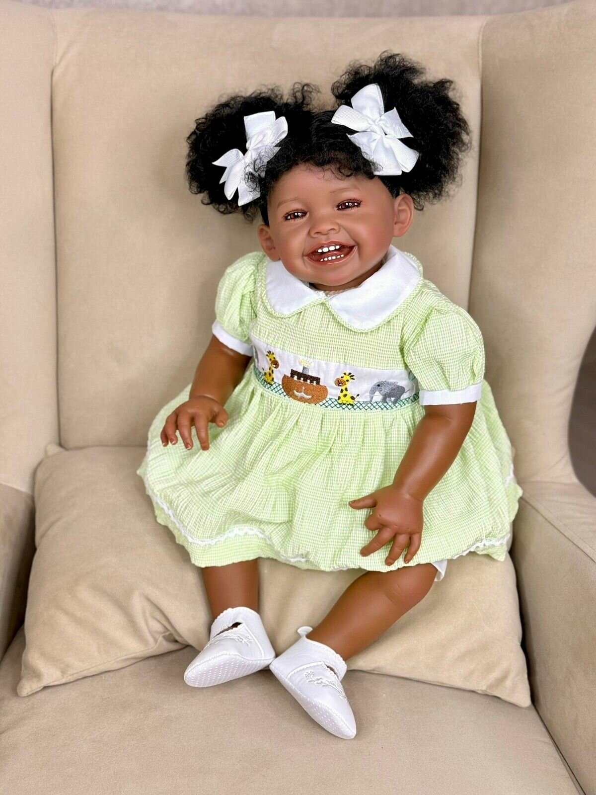 Кукла Реборн мягконабивная 60 см (FA-858)