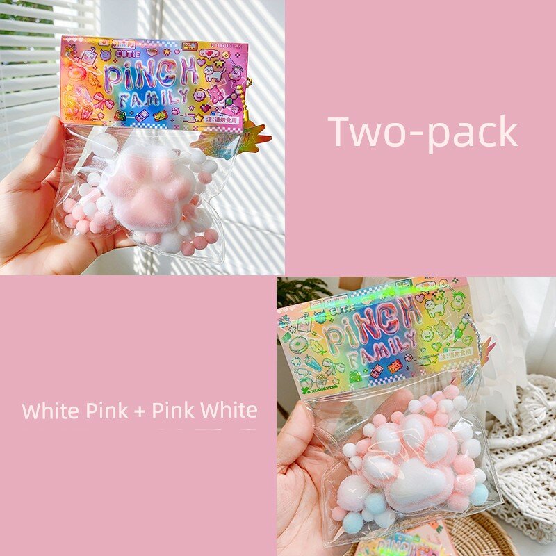 Мягкая игрушка-антистресс в виде кошачьей лапки из желеобразного воска, с возможностью индивидуализации, медленное