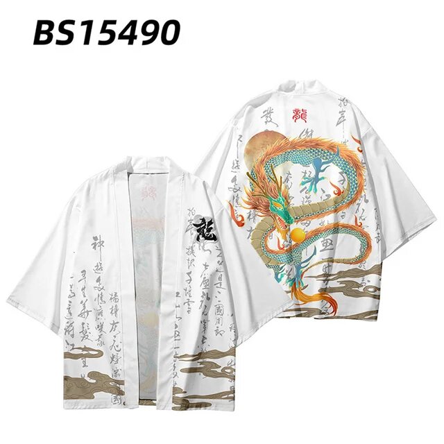 Nifineo красный полиэстер кардиган хаори унисекс Белый, L, hf-125