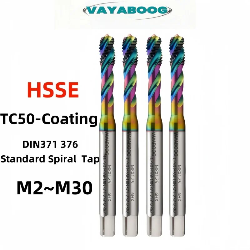 Метчики VAYNE HSSE DIN 371 376 M2-M30 M30X3.5 6HX DIN376