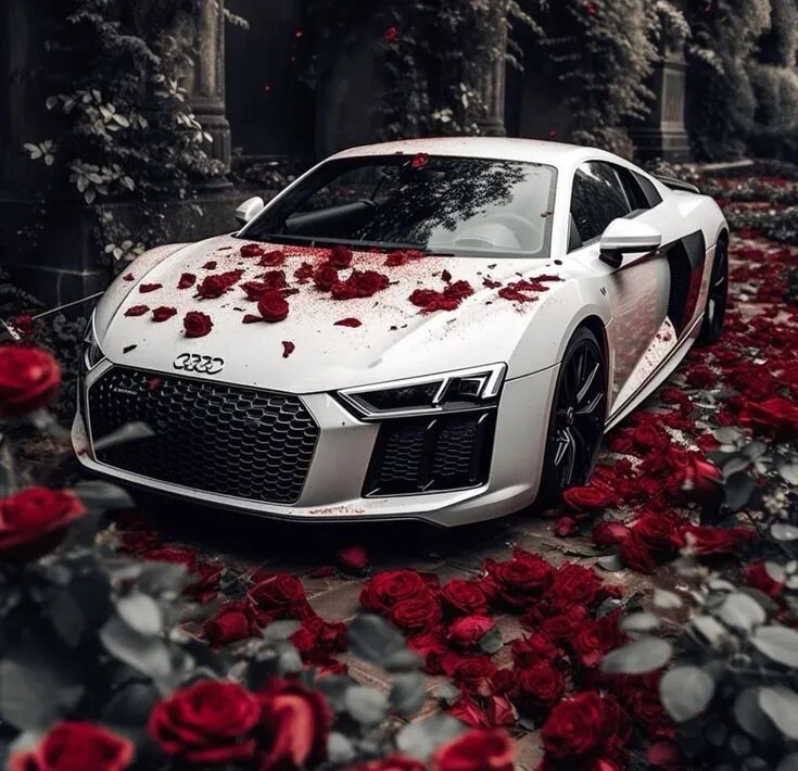 Алмазная живопись "Автомобиль Audi", 5D, круглая, 40x50 см. Произведено компанией Brose Art.