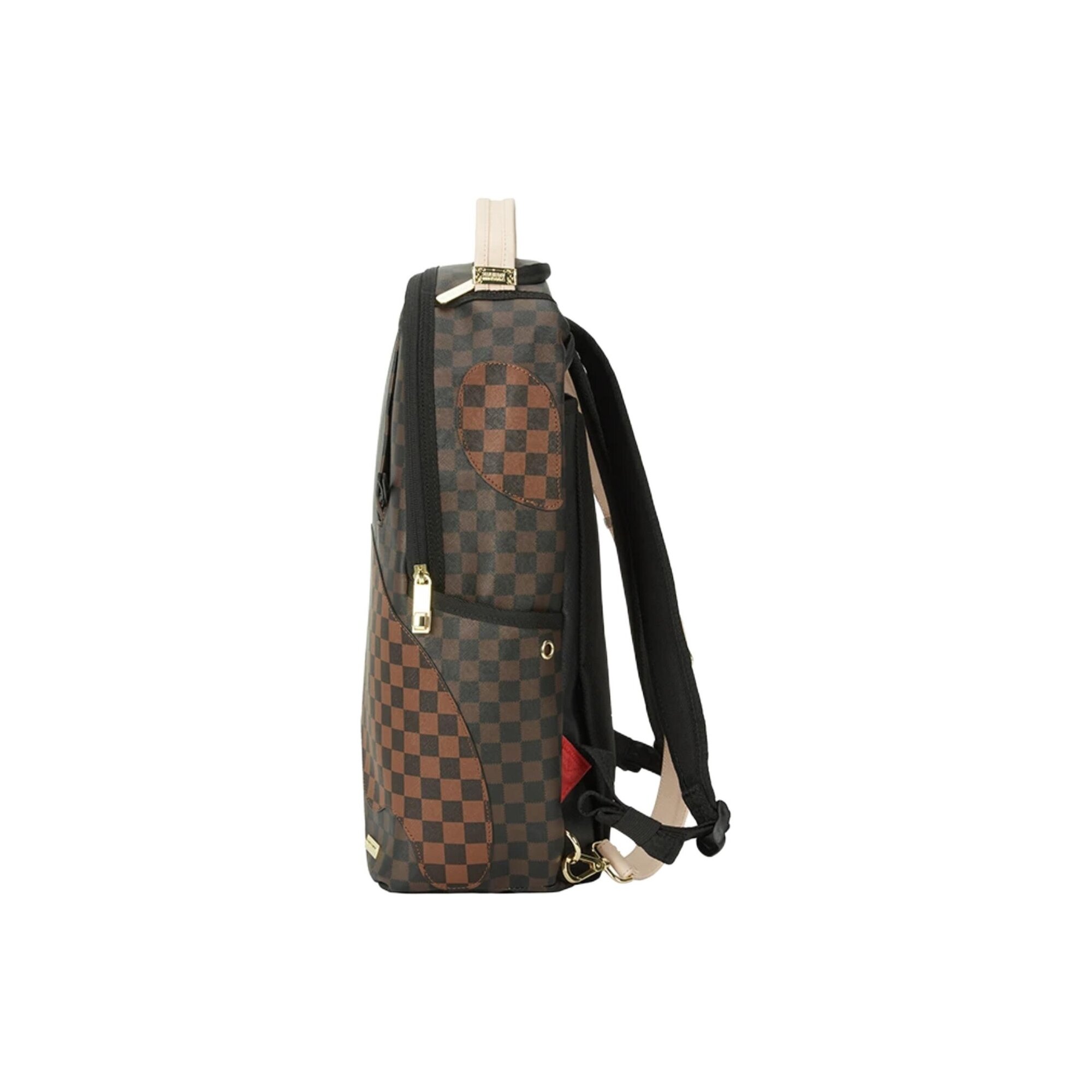 Сумка SPRAYGROUND, фактура стеганая, коричневый — фото 1