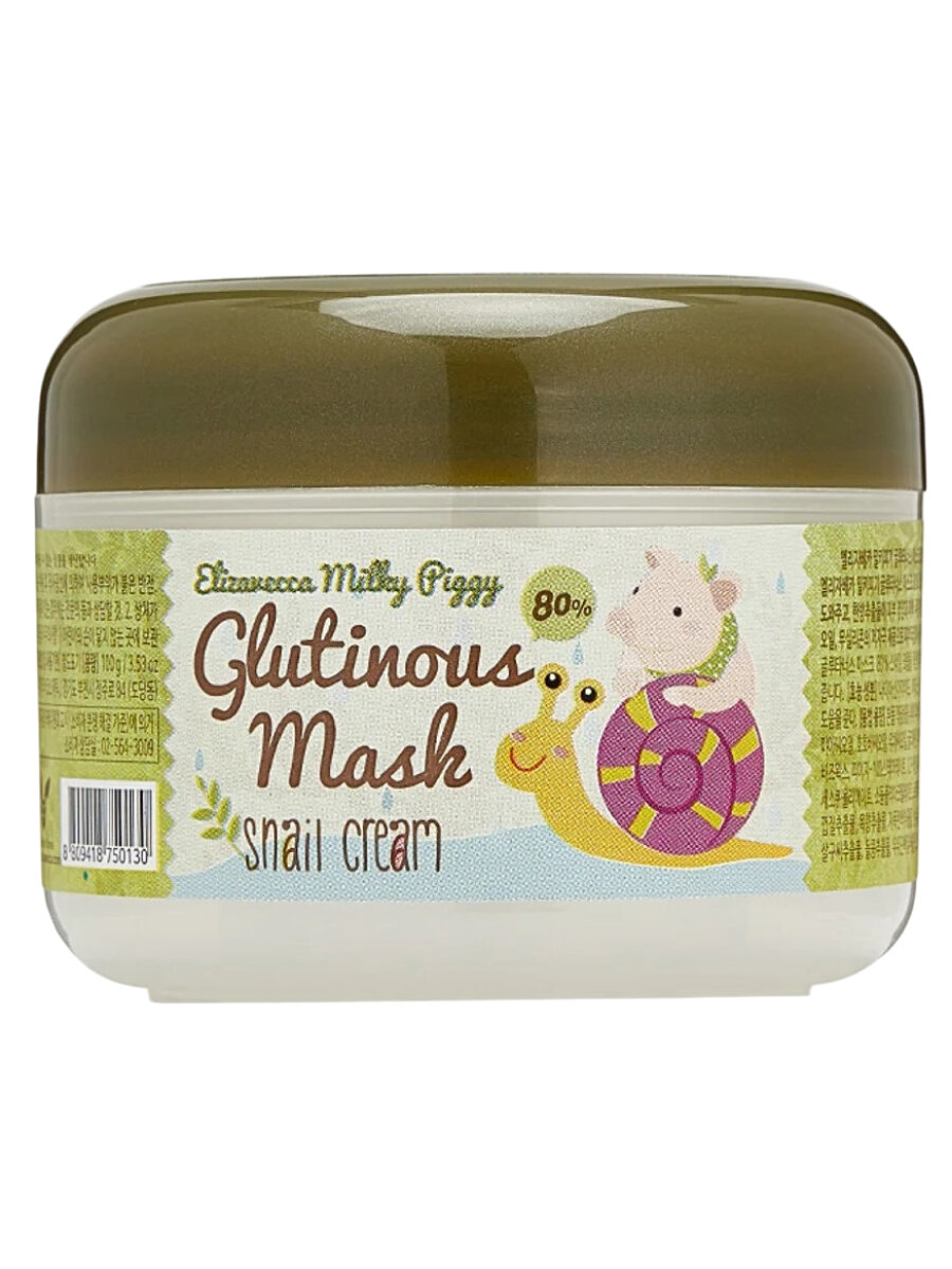 Elizavecca Крем с муцином улитки / Glutinous Mask 80% Snail Cream, 100 мл