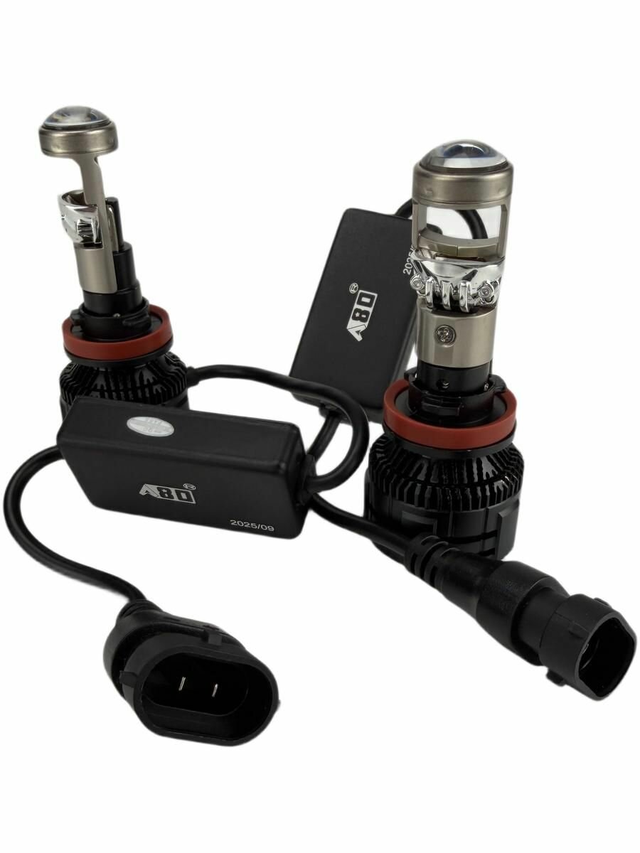 Светодиодные лампы H7, для легковых и грузовых автомобилей, 75 Вт, IP68, LED, темно-зеленые