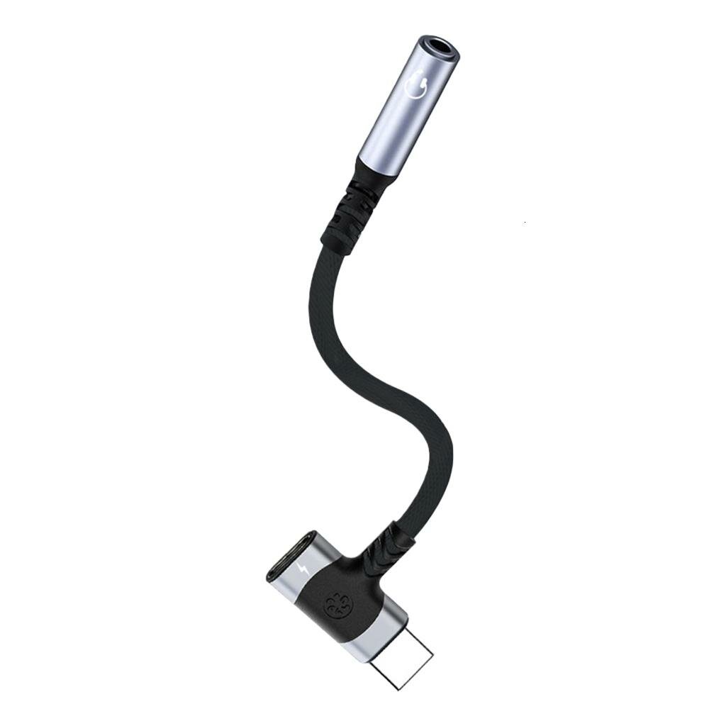 USB-C — 3,5 мм аудиокабель, Светло - серый