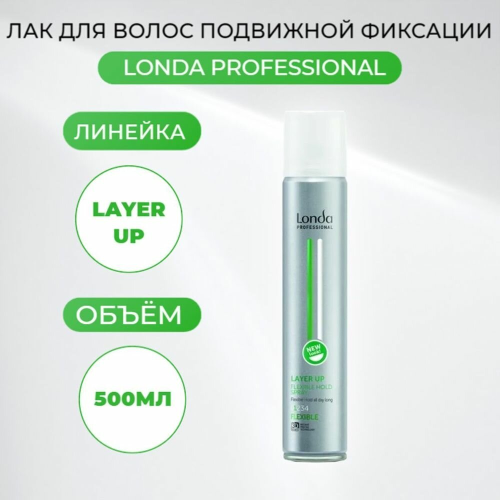 Londa Professional Лак для волос подвижной фиксации LAYER UP 500 мл