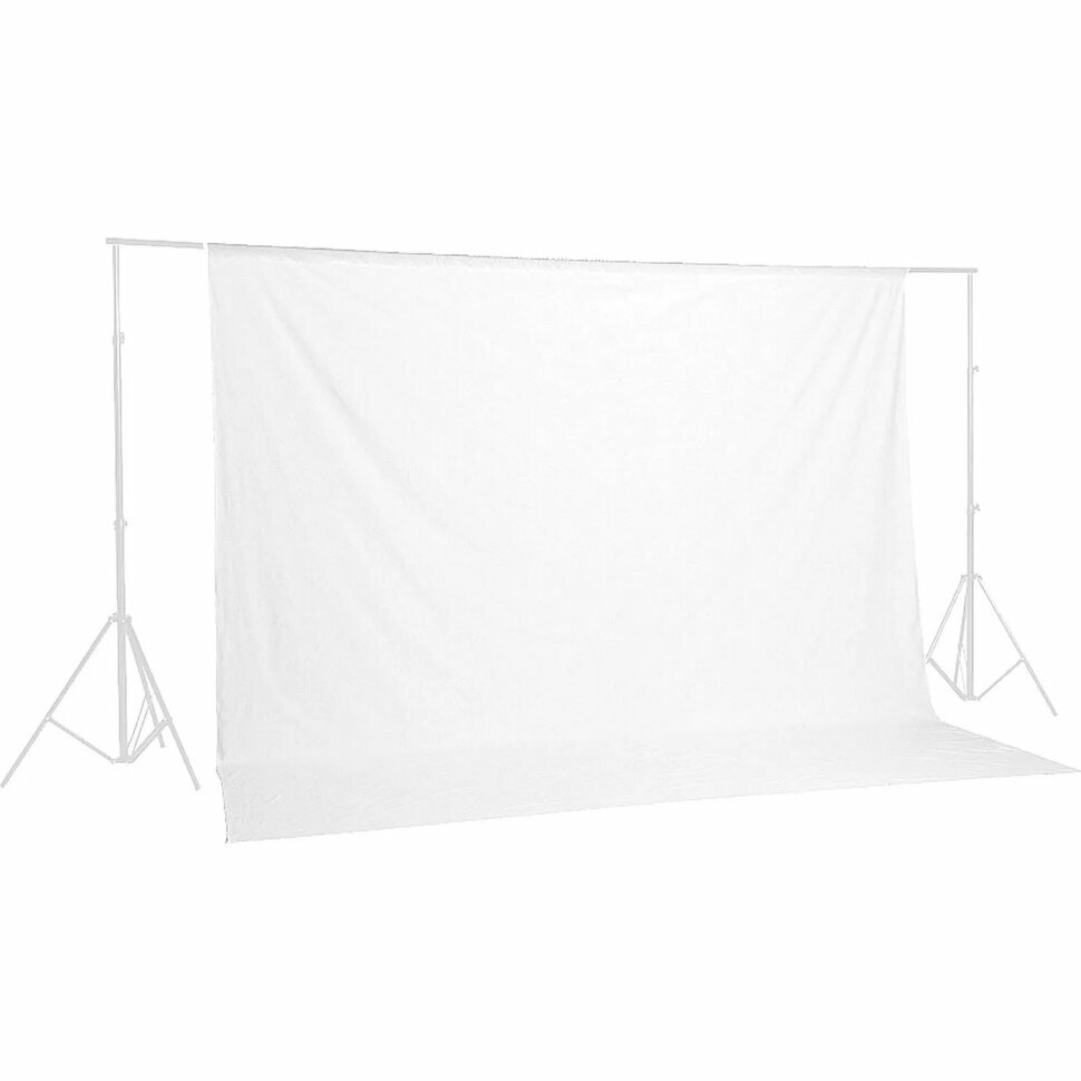 Фон муслиновый Raylab RL-BC01 3x3м белый, 2157487