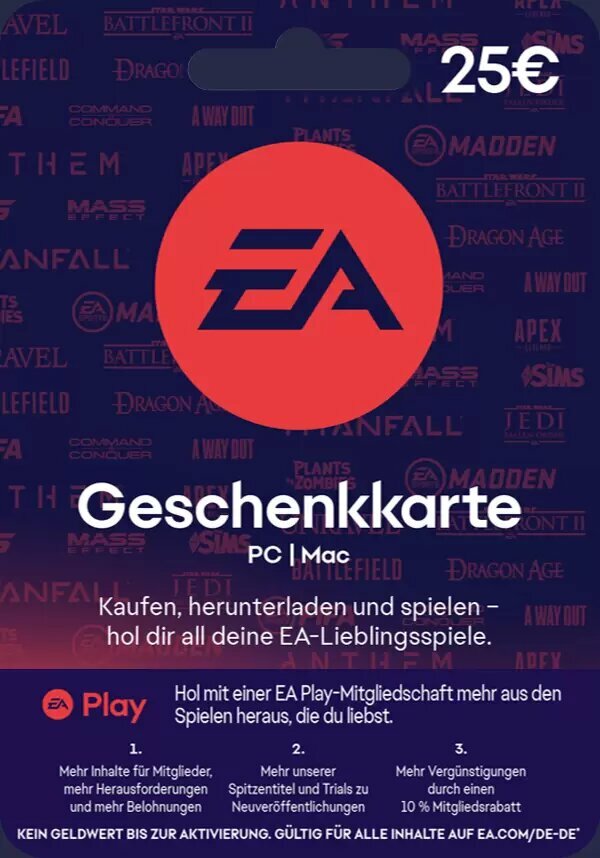 EA Gift Card €25 (PC)