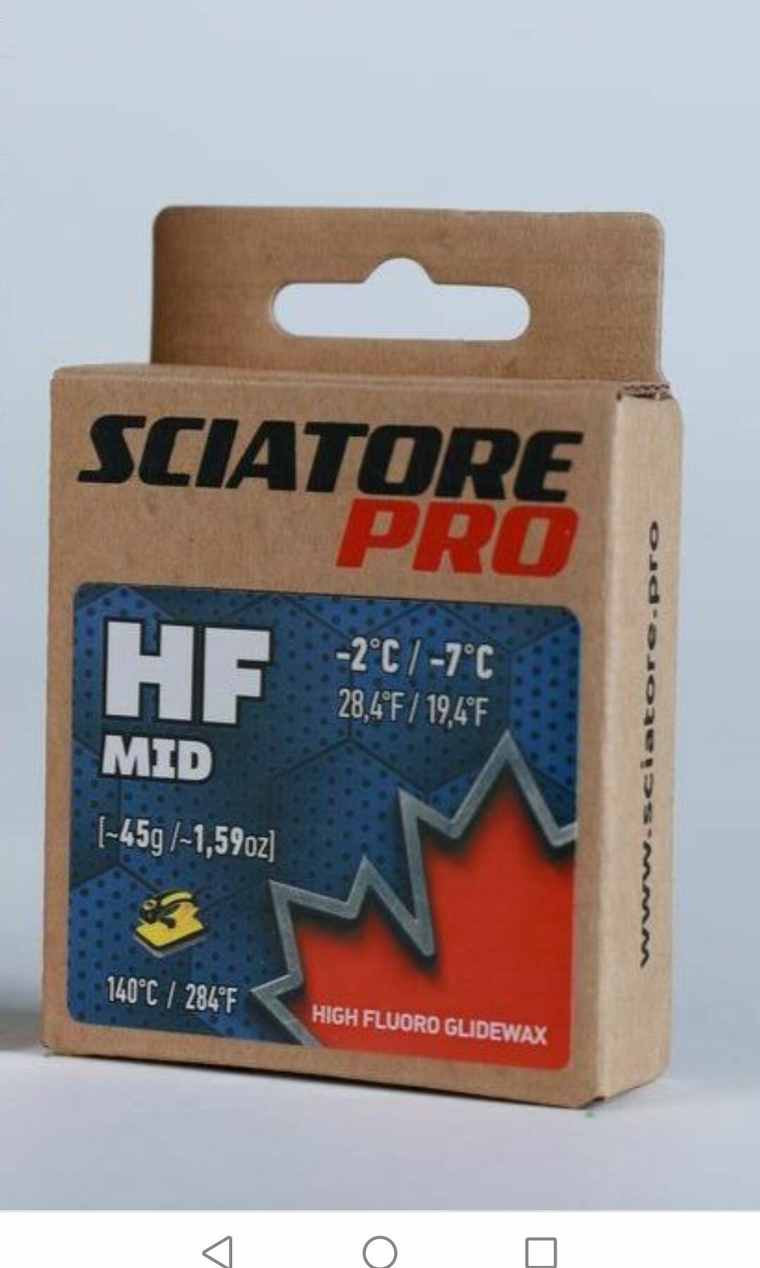 Парафин SCIATORE HF Mid (-2/-7) 45г