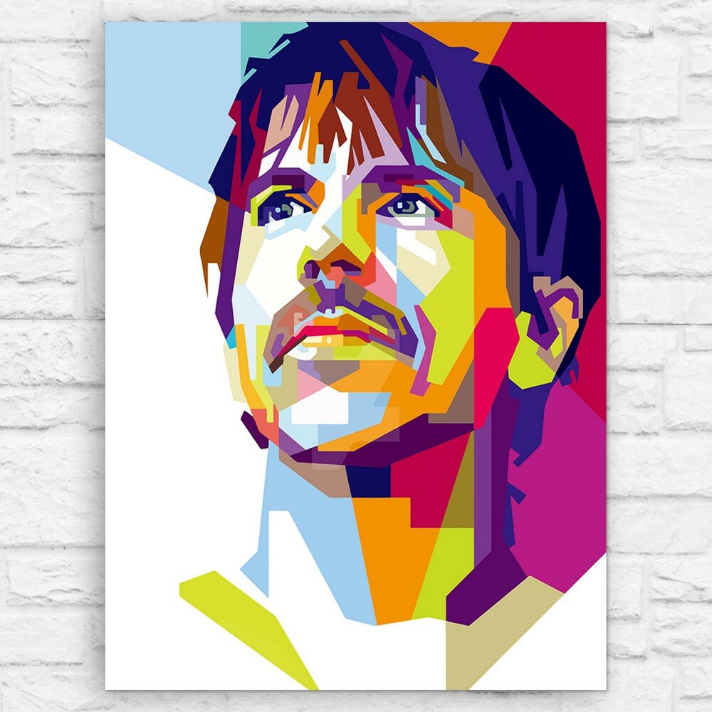 Картина по номерам на холсте музыка RHCP (Энтони Кидис, Red Hot Chili Peppers, Поп арт) - 13631 В 60x80