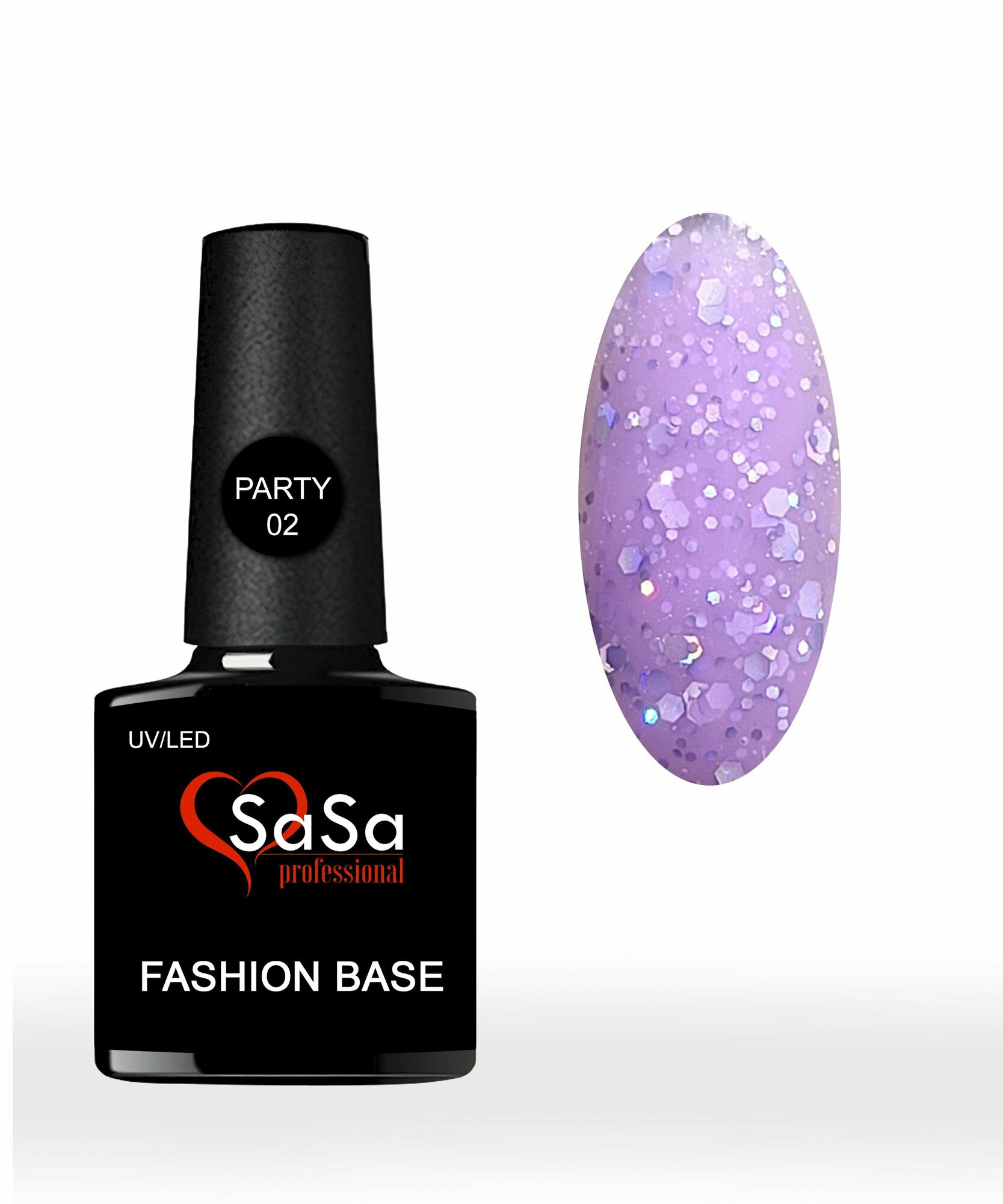 SaSa Цветная база Fashion Base PARTY 02, 8 ml