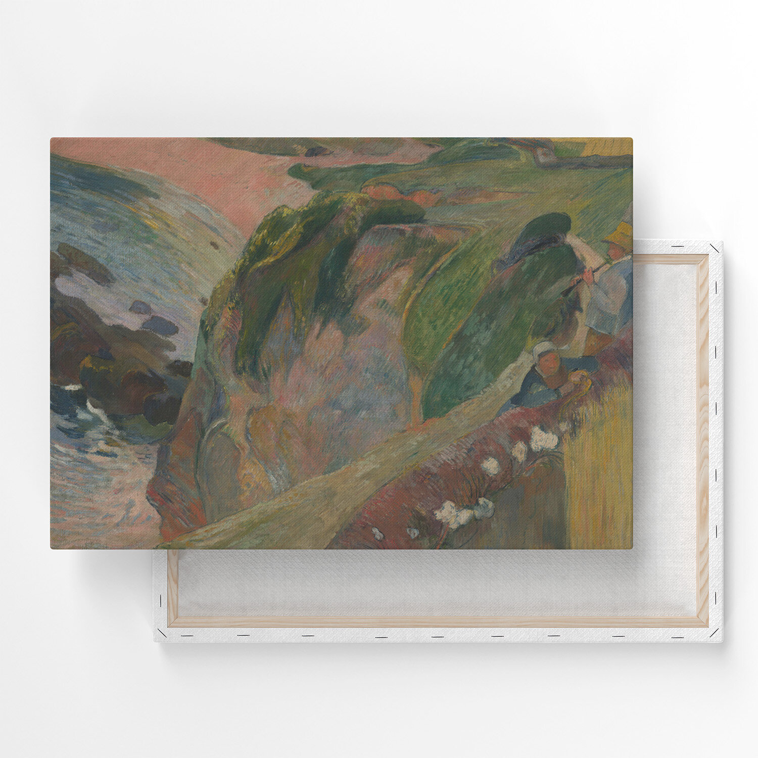 Картина на холсте, репродукция / Гоген Поль - Флажолетист на скале / Размер 30 x 40 см