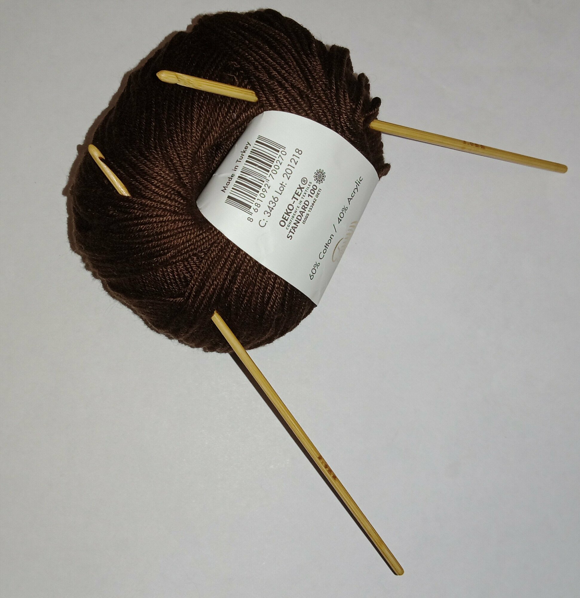 Набор крючков для вязания 2 шт, 2,5 мм и 3 мм