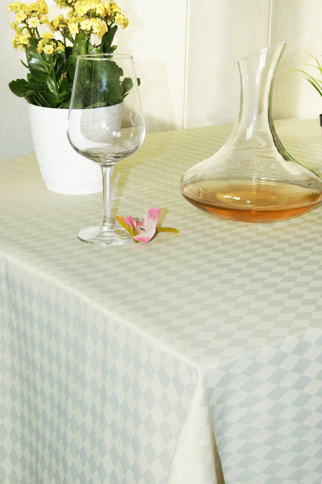 Скатерть на стол для кухни столовая прямоугольная, текстиль, хлопок/пэ, 240*150см, 1 штука 2323/110510