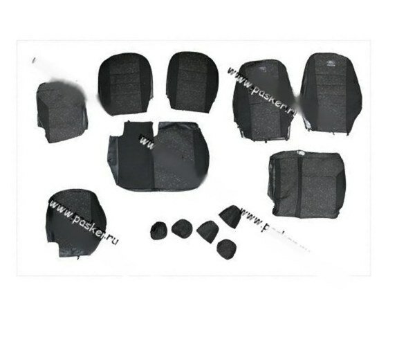 Чехлы ford focus-3 с 2011г жаккард/кожзам задняя спинка раздельная