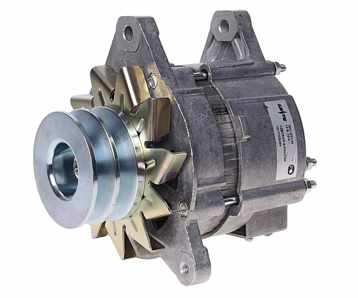 Генератор ГАЗ-33104 дв. Д-245.7 14В 70А (ЗиТ), 1631.3701000-04, Завод имени А. М. Тарасова