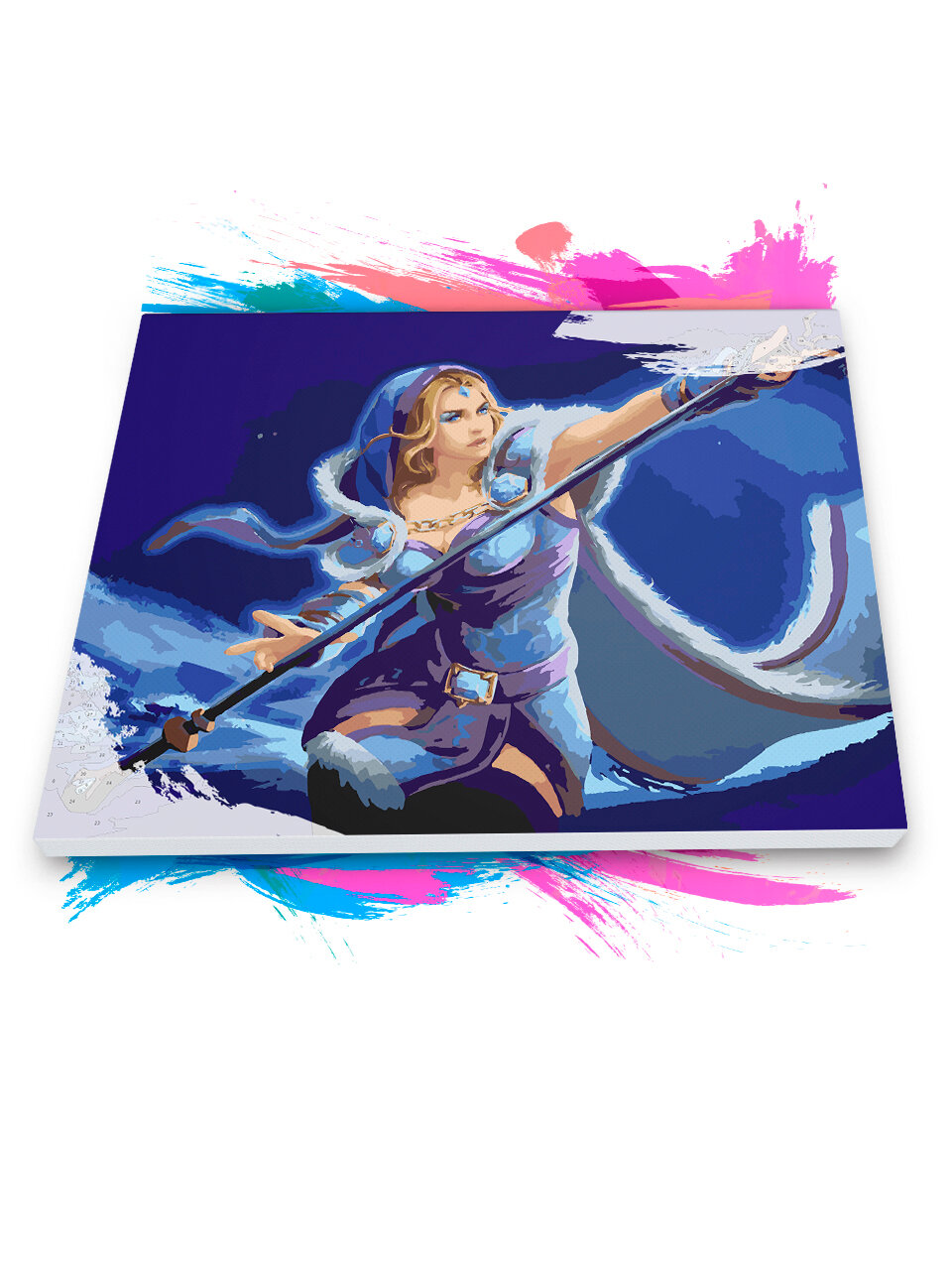 Картина по номерам на холсте Dota 2 - Crystal Maiden Art, 40 х 50 см