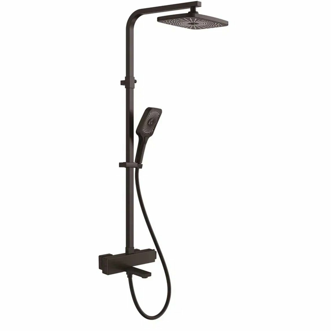 Душевая система с термостатом Rose (Розе) R1096H, черный