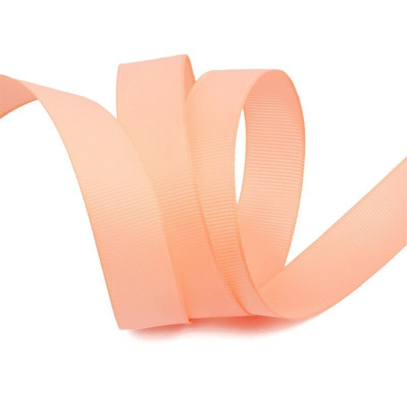 Лента репсовая 2 см (20мм) цв. светло-персиковый упак.27,4 м