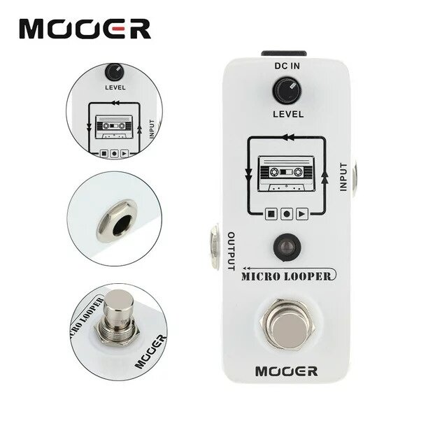Педаль эффектов Mooer MLP1-Micro-Loop Looper — фото 1