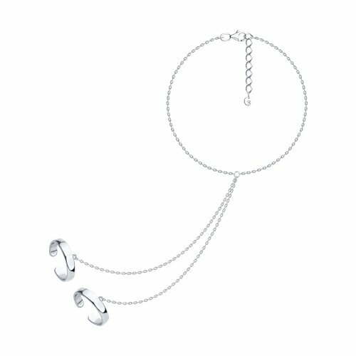 Браслет-цепочка, серебро, 925 проба