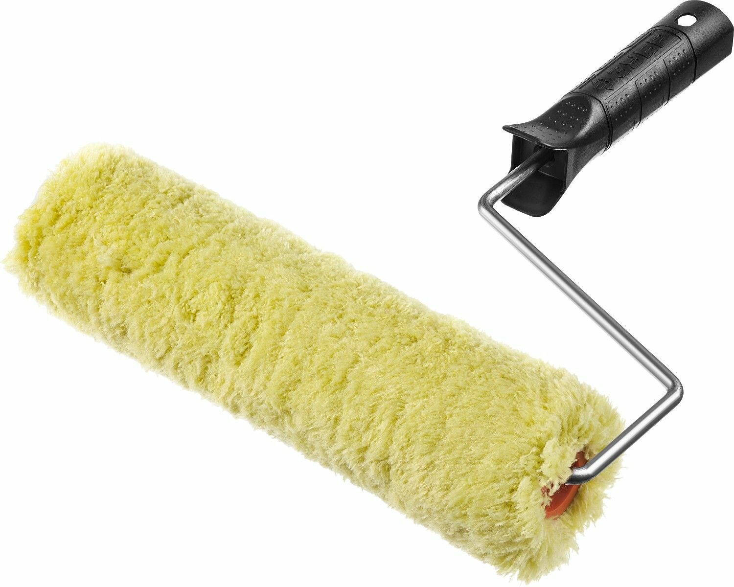 ЗУБР оптима-синтекс, 50 х 240 мм, бюгель 6 мм, ворс 18 мм, полиэстер, все виды ЛКМ, фасадный валик с ручкой (03517-24)