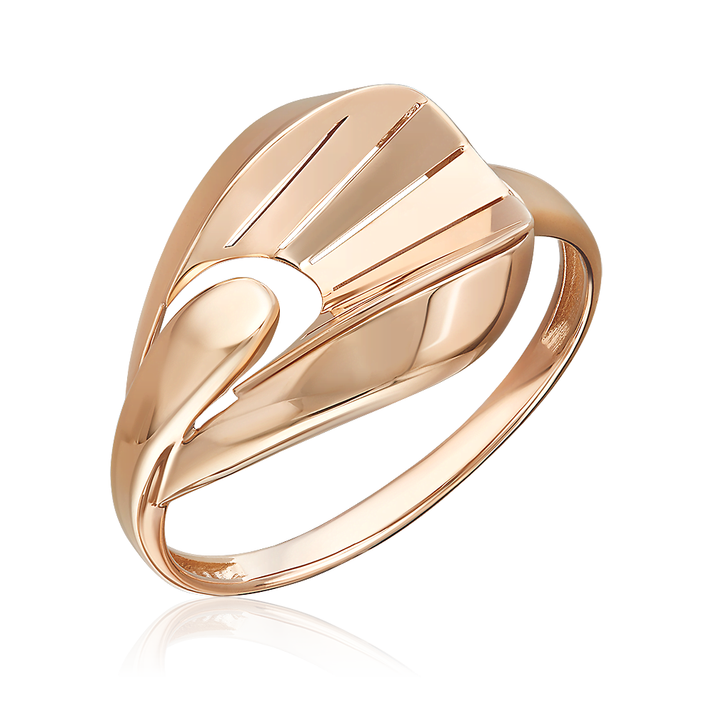 Кольцо, красное золото, 585 проба