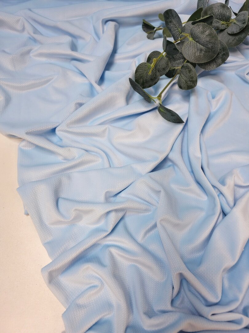 Плюш "Кирпичики голубые" 100х180 см