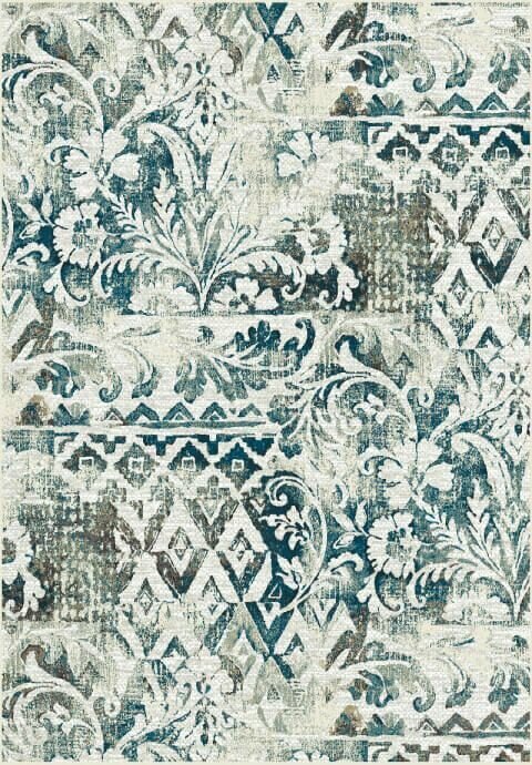 Ковер бельгийский на пол в гостиную в спальню 135х195 см бежевый модерн современный ворс 6 мм 128286 Kover-Russia