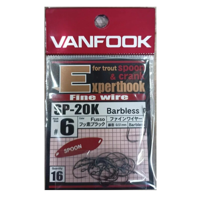 Крючки Vanfook SP-20K fusso black #6
