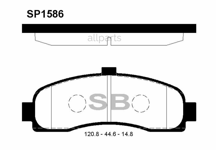 SANGSIN BRAKE SP1586 колодки передние