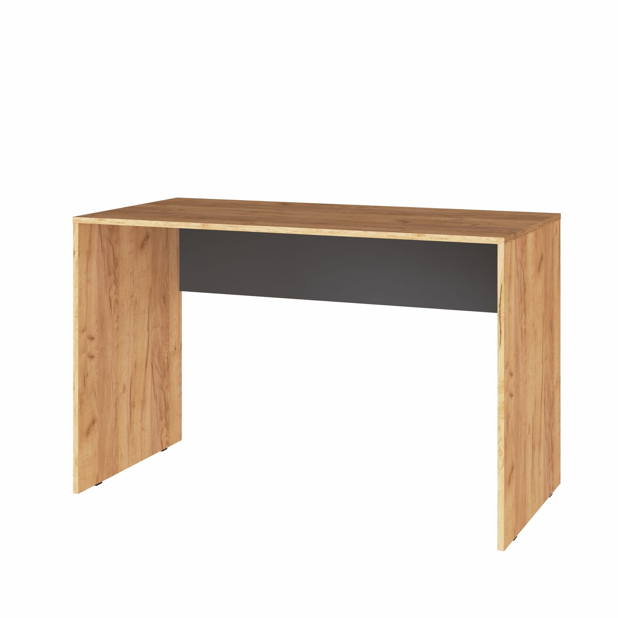 Стол письменный 1200 "Квартет-13" Дуб крафт золотой / Графит серый, ЛДСП, 750х1200х602, тэкс