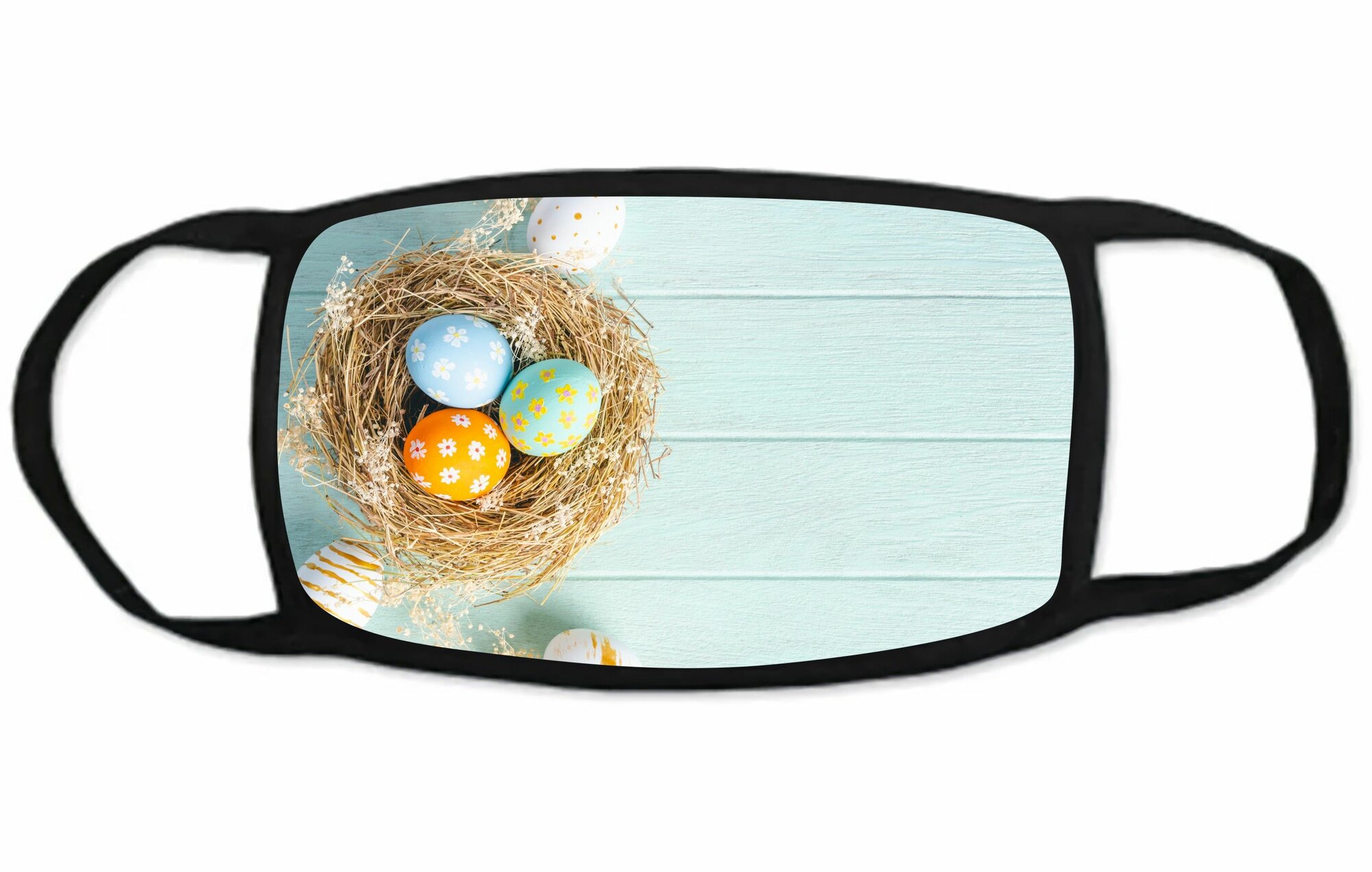 Стильная многоразовая маска MIGOM размер 18*10 "Пасха" - 0004