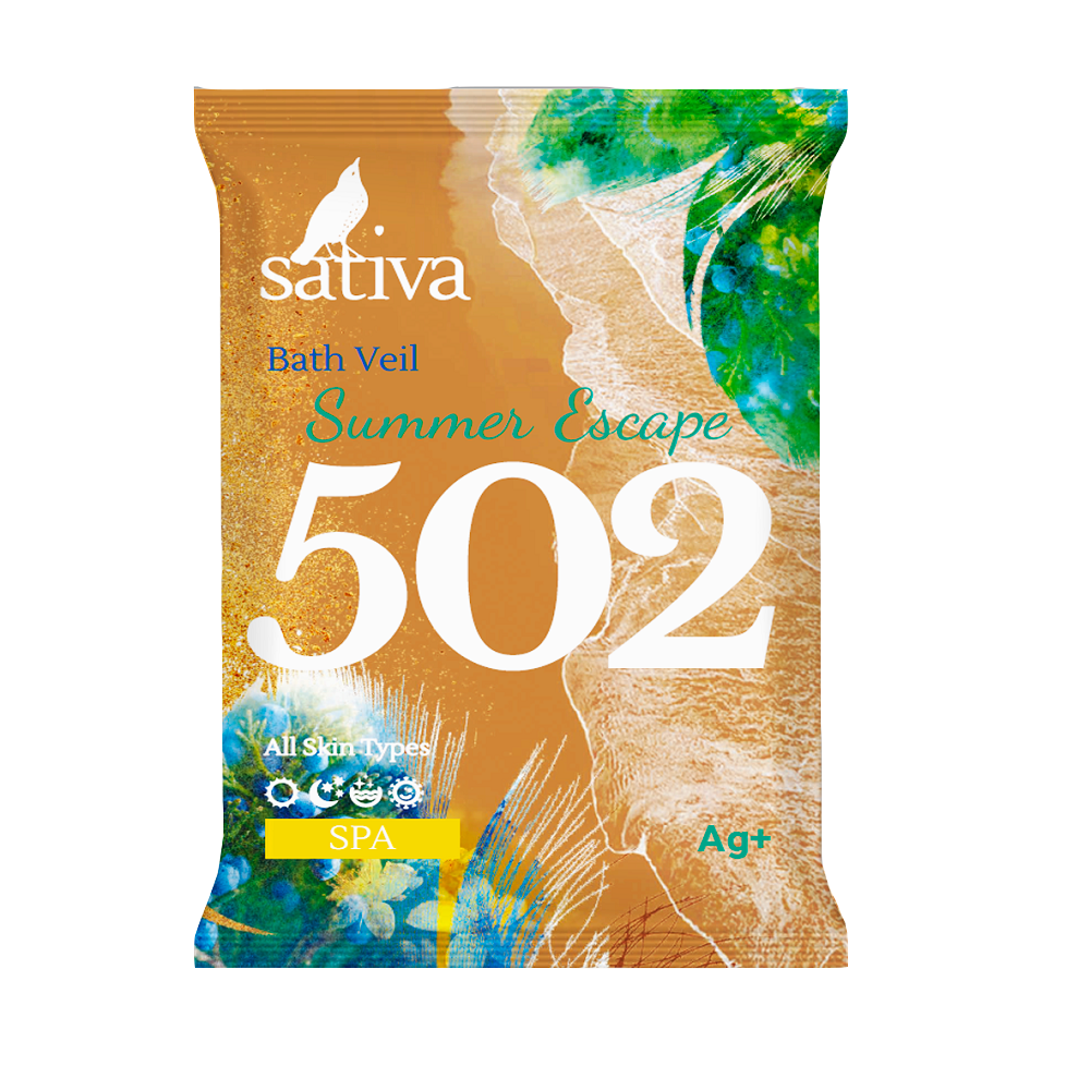 Вуаль для ванны Sativa "Побег в жаркое лето" №502