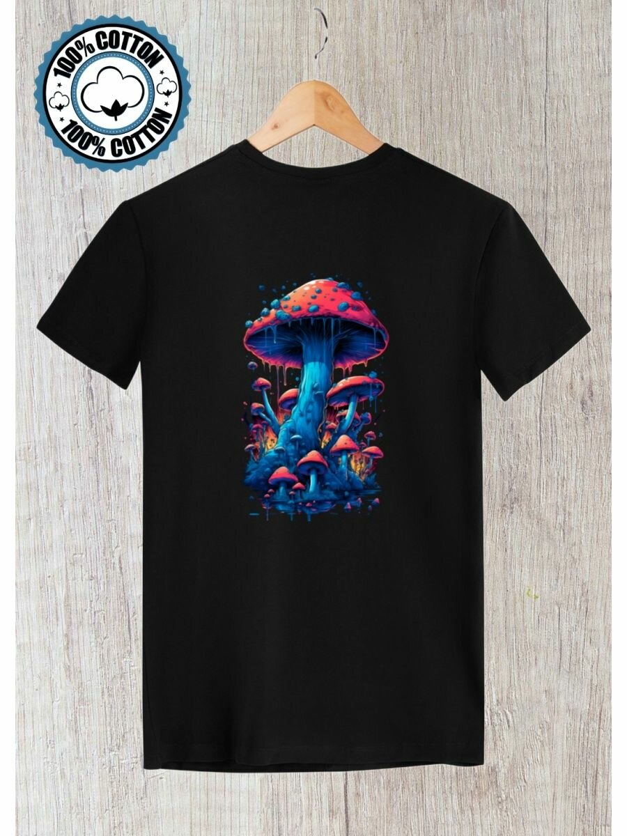 Футболка лес грибов фентези forest of fantasy