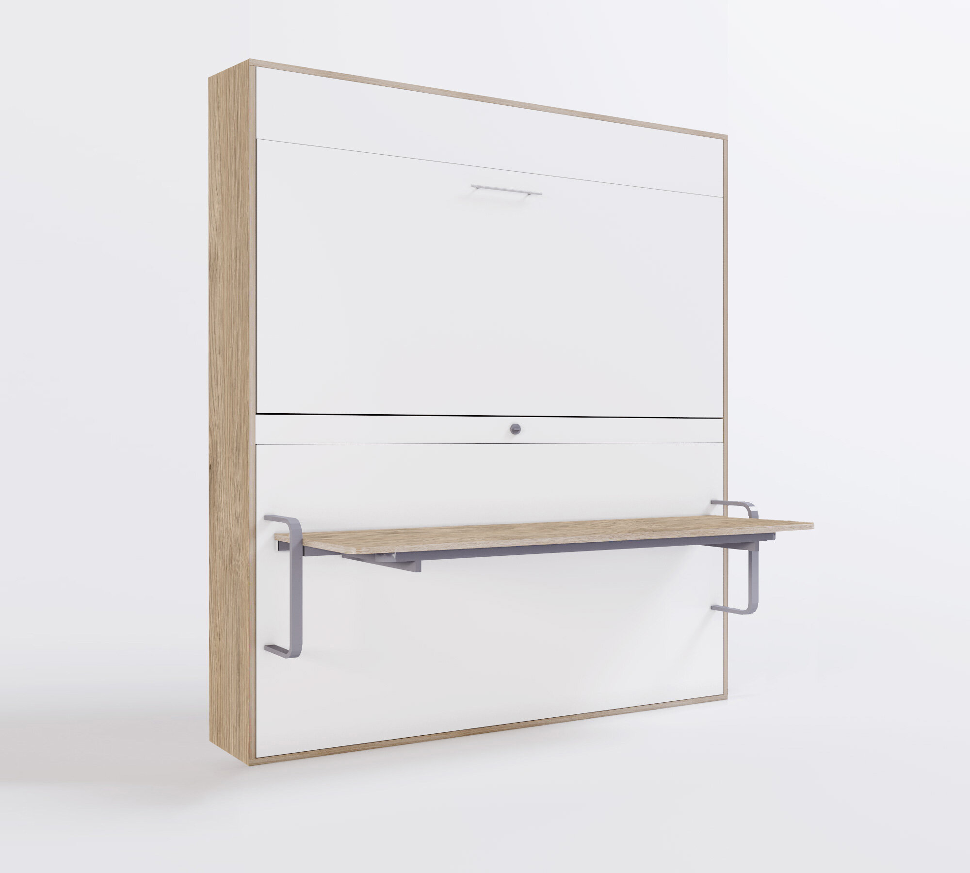 Двухъярусный шкаф кровать-трансформер со столом Дуплекс Таволо Сканд