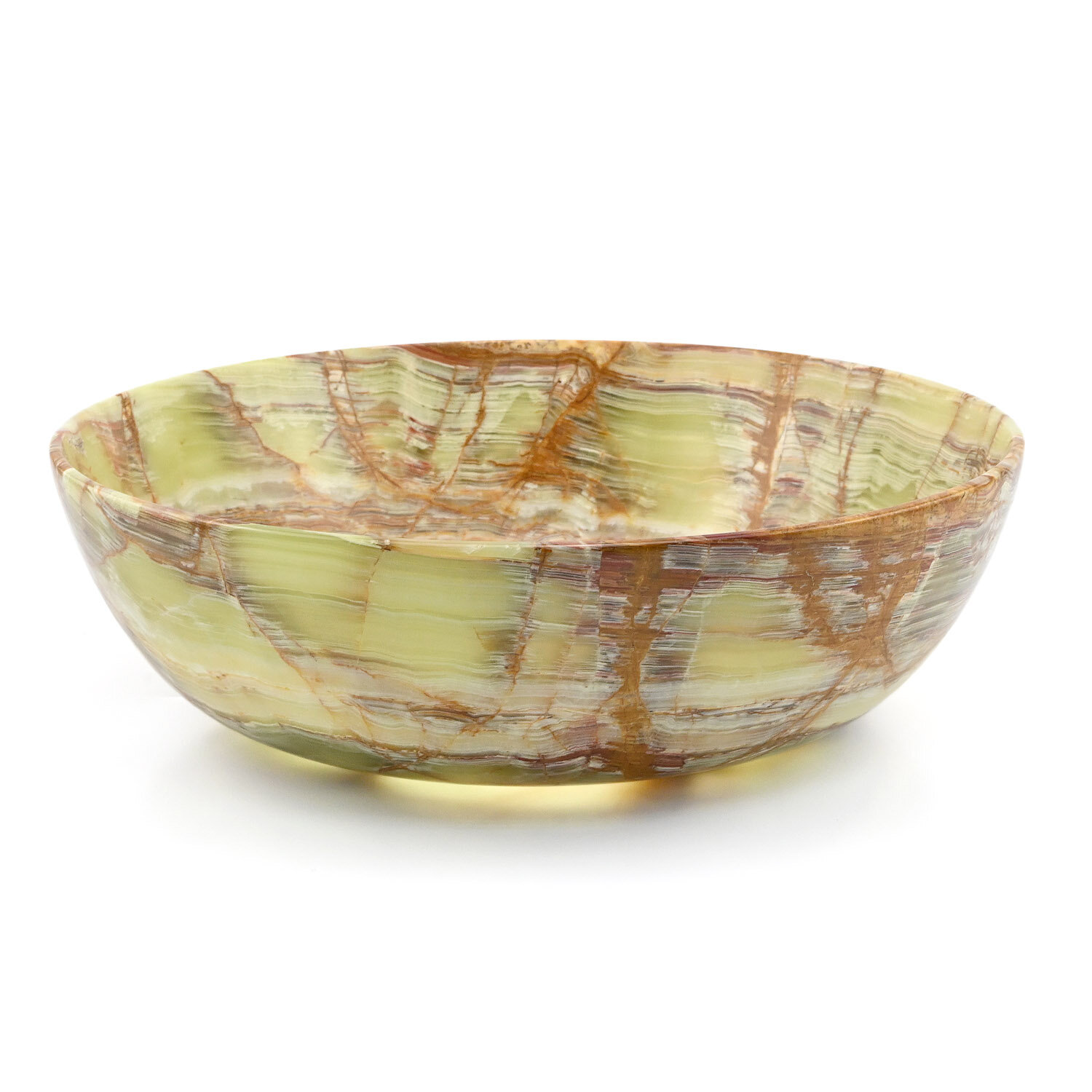 Салатник из камня оникс "Чаша" 300*300*90мм. .