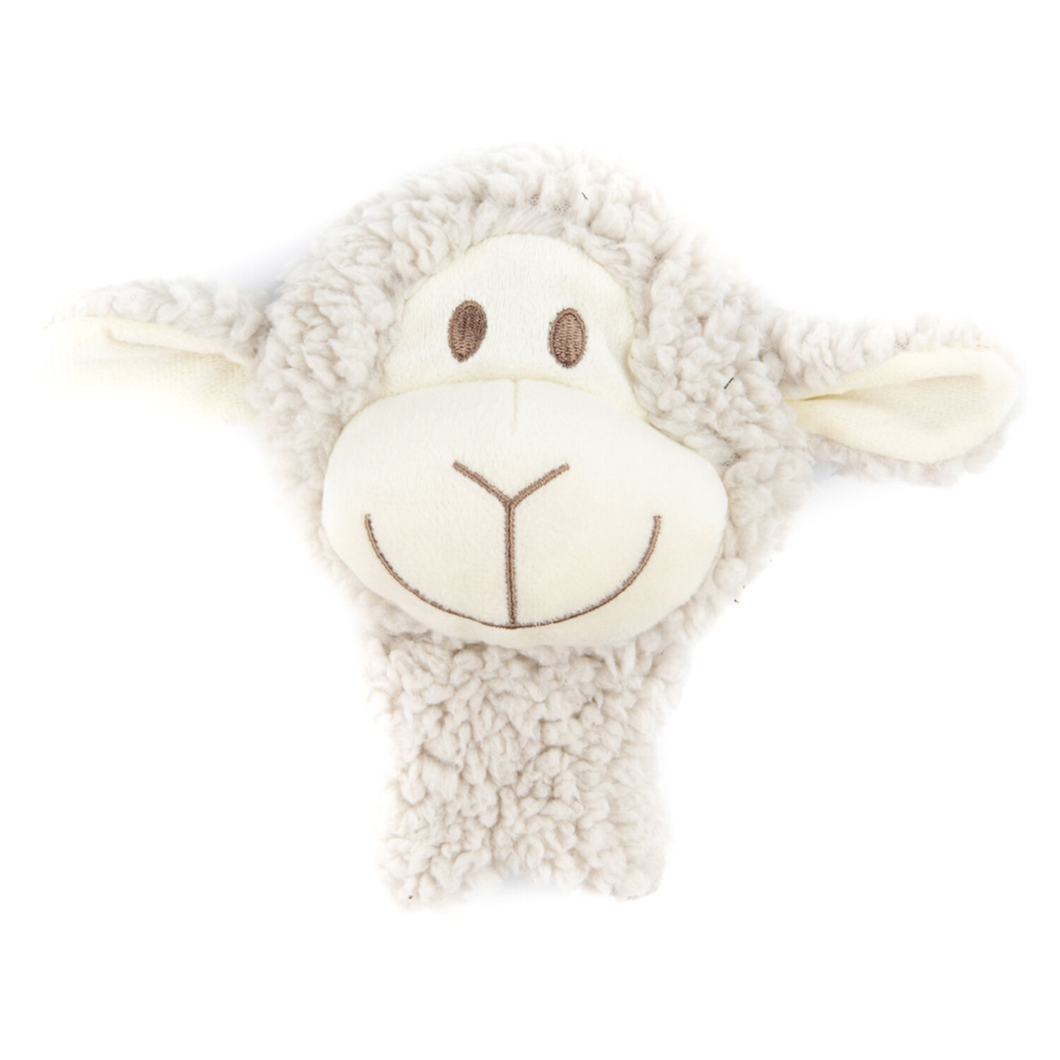 Игрушка AROMADOG Senior для собак Овечка BIG HEAD 18 см с пищалкой, серая VLT-MPG860694