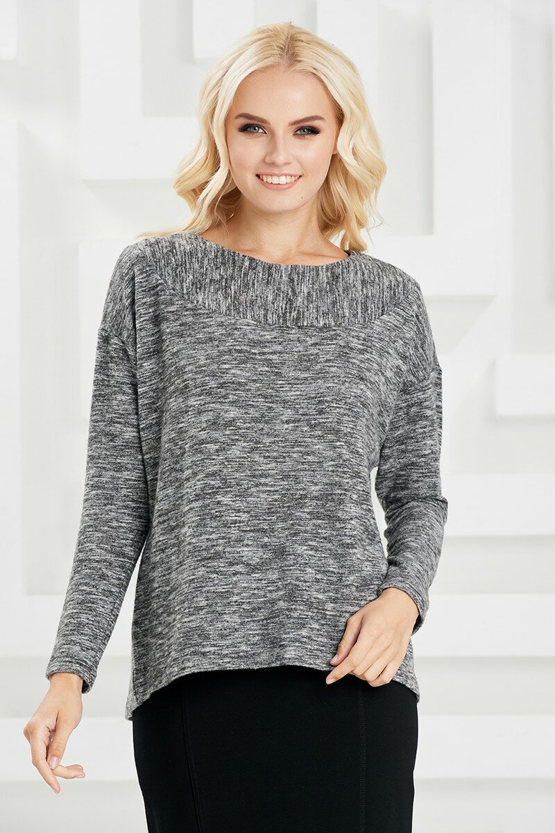 Блуза шерсть c ангорой, длинный рукав