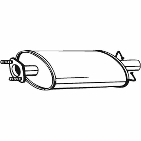 Средний глушитель выхлопных газов, BOSAL 154-459 (1 шт.)