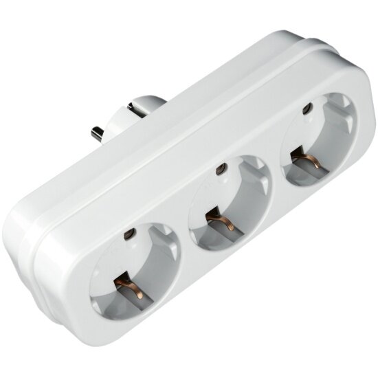 Сетевой разветвитель Uniel S-GES3-16P кол розеток 3, 16А, 3500Ватт, заземление, упаковка – пакет, 06706