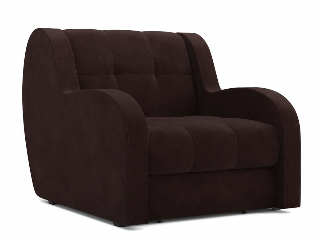 Meblevka Кресло-кровать аккордеон Барон 1 велюр темно-коричневый