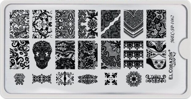 El Corazon Пластина для стемпинга 6х12 см. №EC-SP-1062